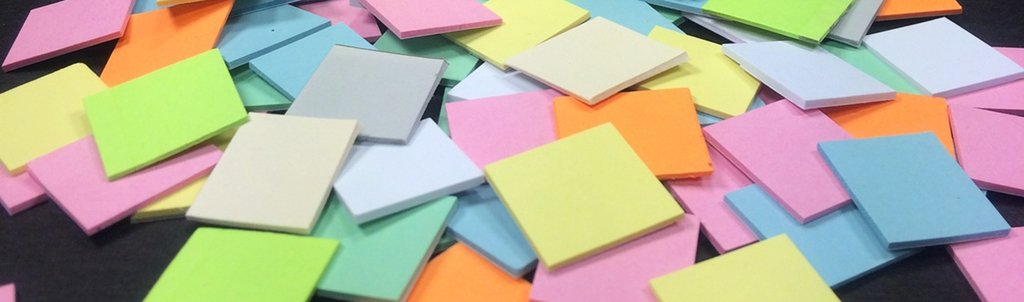 Coloured Paper Notes - Sticky Notes Plus | Custom Sticky Notes ...